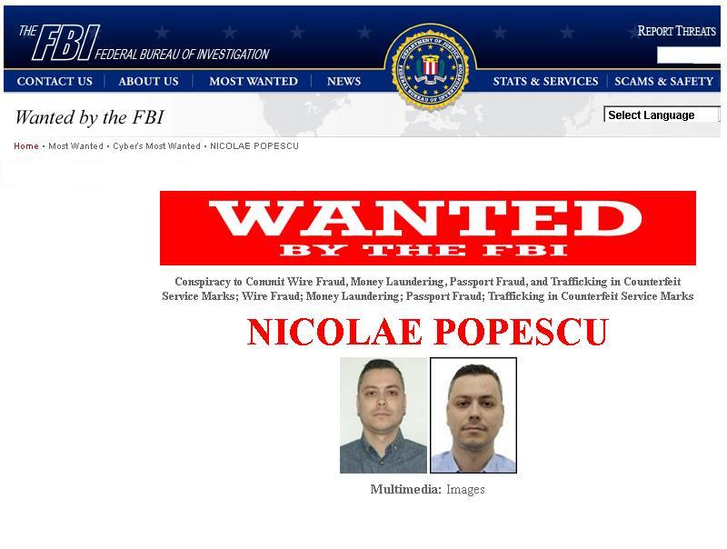 Recompensă de un milion de dolari oferită de FBI pentru prinderea unui ...