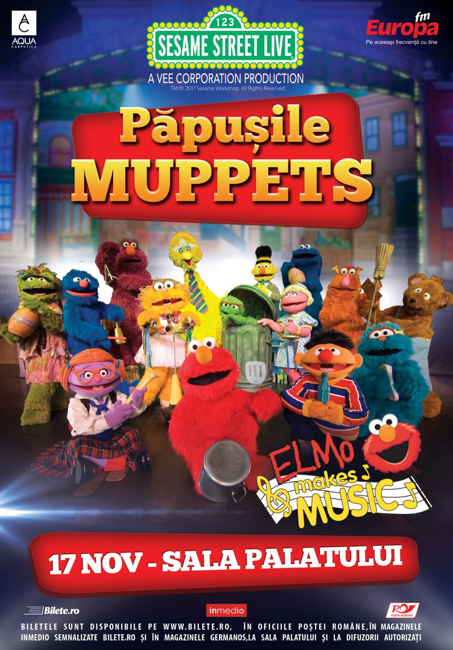 Păpușile Muppets vin în premieră în România, pe 17 noiembrie la Sala ...