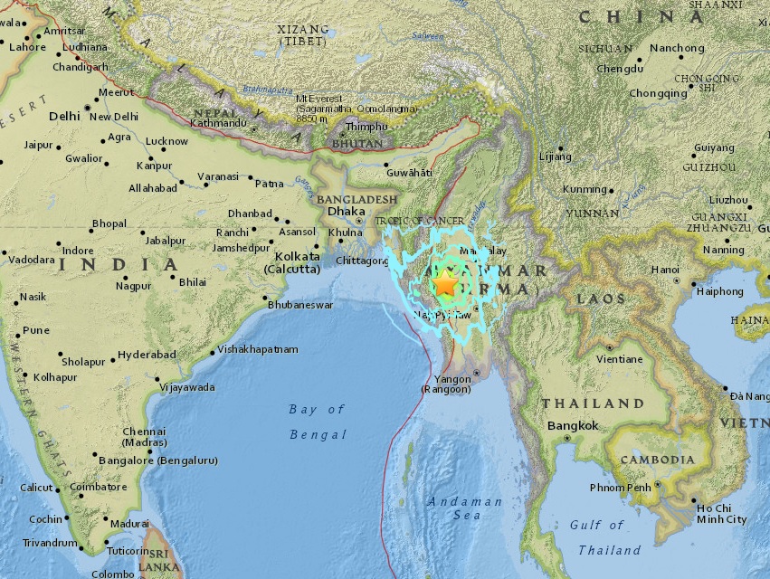 Cutremur de 6,8 grade în Myanmar : Europa FM