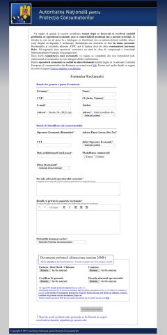 Cum arată formularul online pentru sesizările la Protecția ...