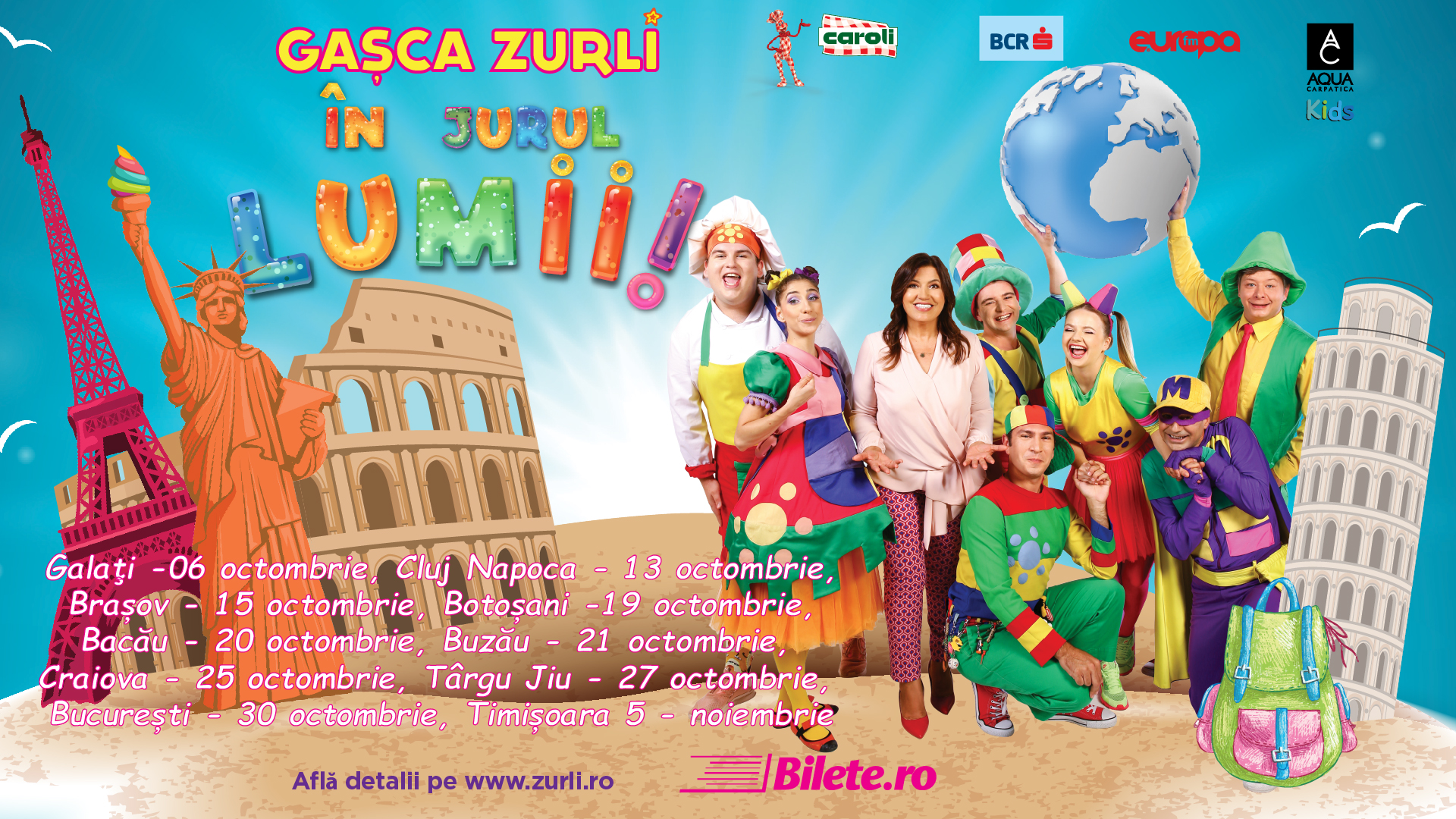 Câştigă o invitaţie dublă la spectacolul „Gașca Zurli în jurul lumii ...