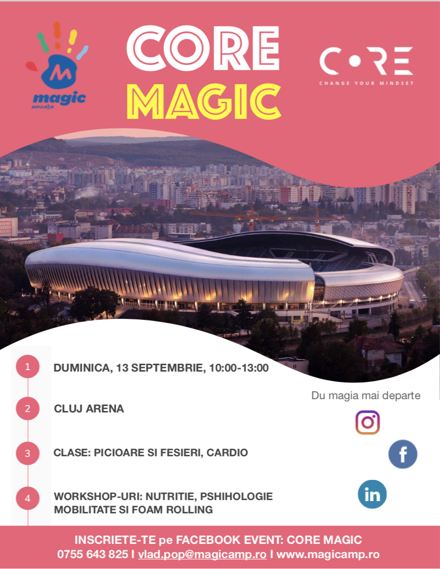CORE MAGIC, eveniment caritabil pentru MagiCAMP Cluj : Europa FM