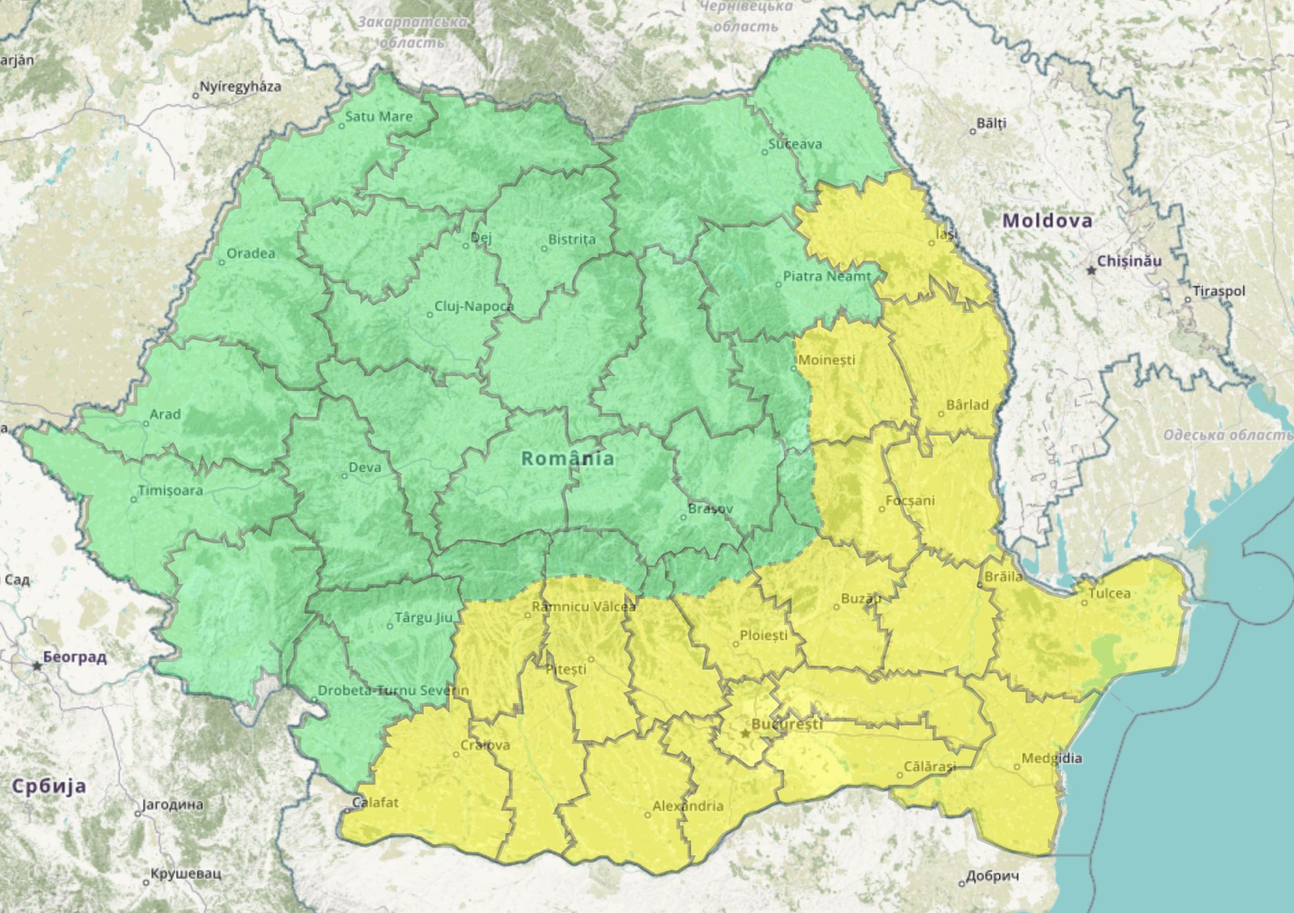 Cod galben de caniculă în 20 de județe și în București : Europa FM