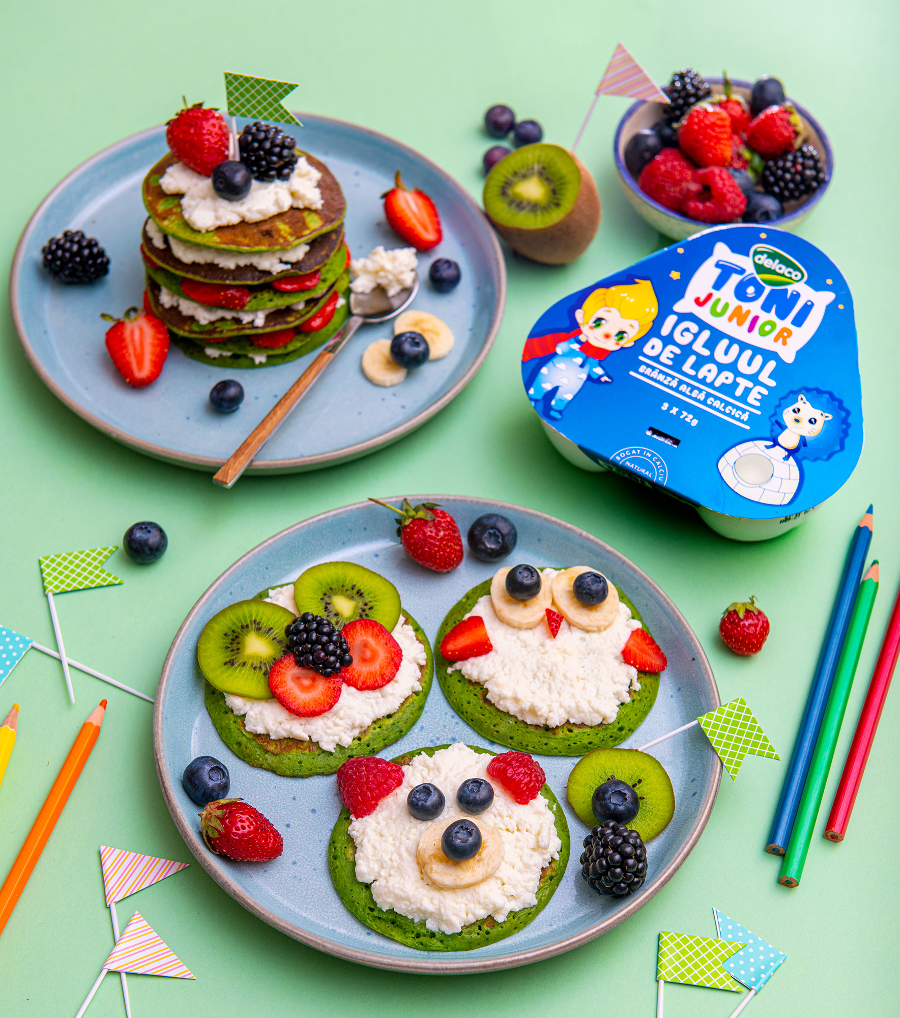 Coolinaria: Pancakes verzi cu brânză calcică Toni Junior de la Delaco ...