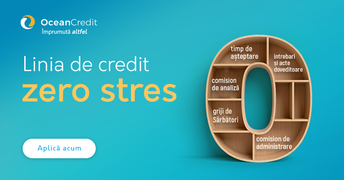 Linia de credit ZERO stres: împrumuți cu 5 lei pe zi pentru Sărbători ...