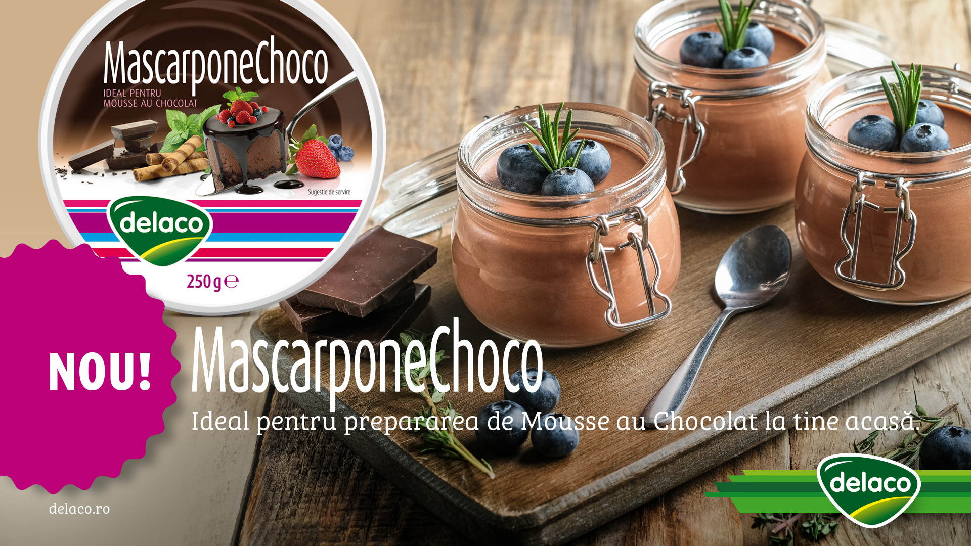 Coolinaria: Mousse la pahar cu DELACO MascarponeChoco | AUDIO : Europa FM