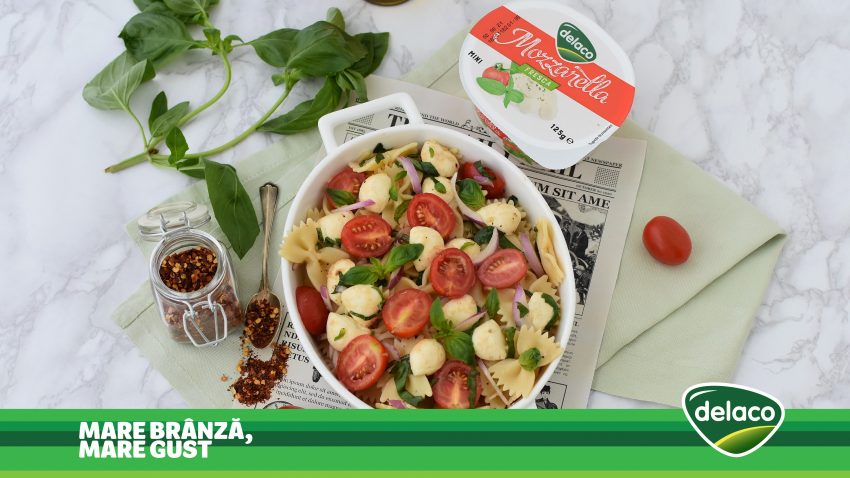 Coolinaria: Salată de caprese cu paste și mozzarella Delaco | AUDIO ...