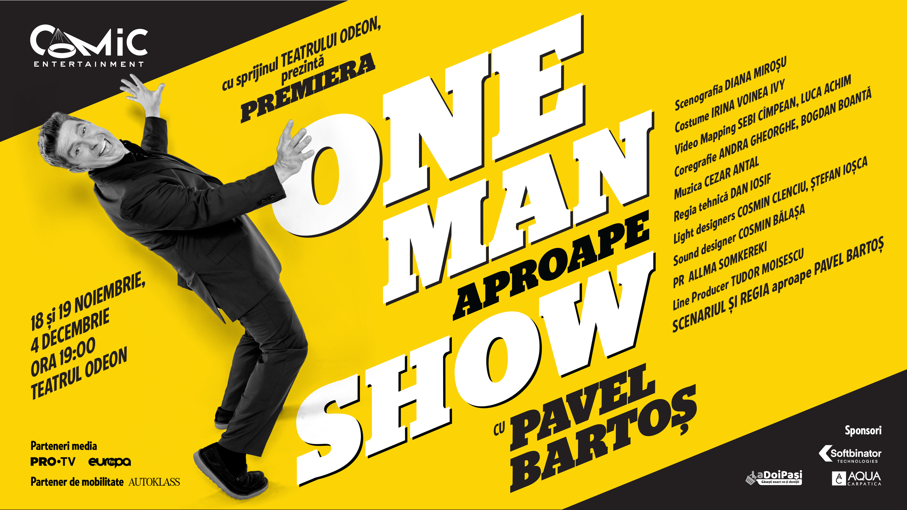 Europa FM te trimite la “One man aproape show” : Europa FM