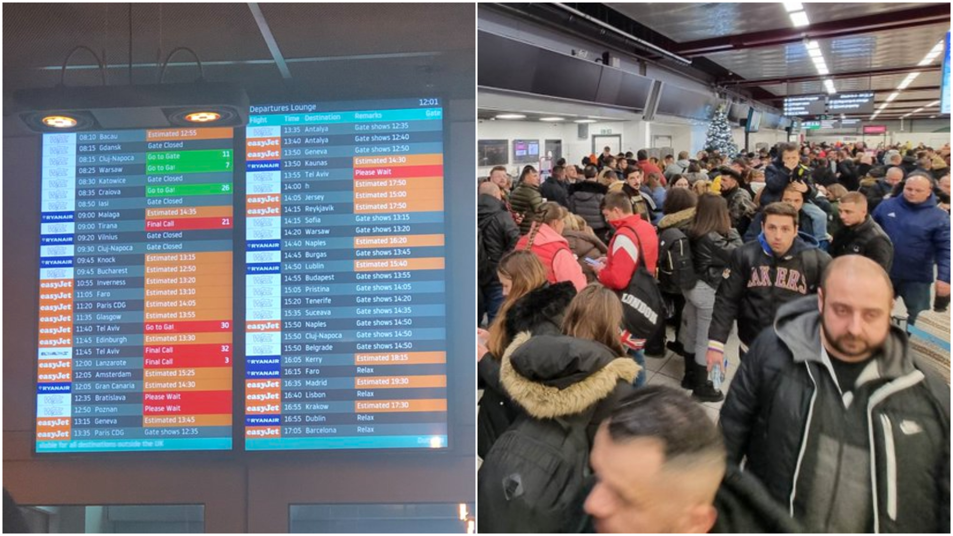 Sute de români, blocați pe aeroporturi importante din Marea Britanie. Zboruri cu întârzieri de ...