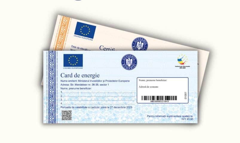 Primele carduri de energie au fost tipărite. Livrarea către beneficiari ...