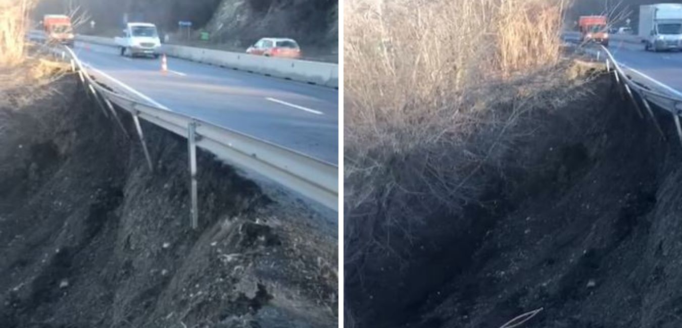 Surpare pe DN1, în zona Breaza, pe o lungime de 60 de metri | VIDEO ...