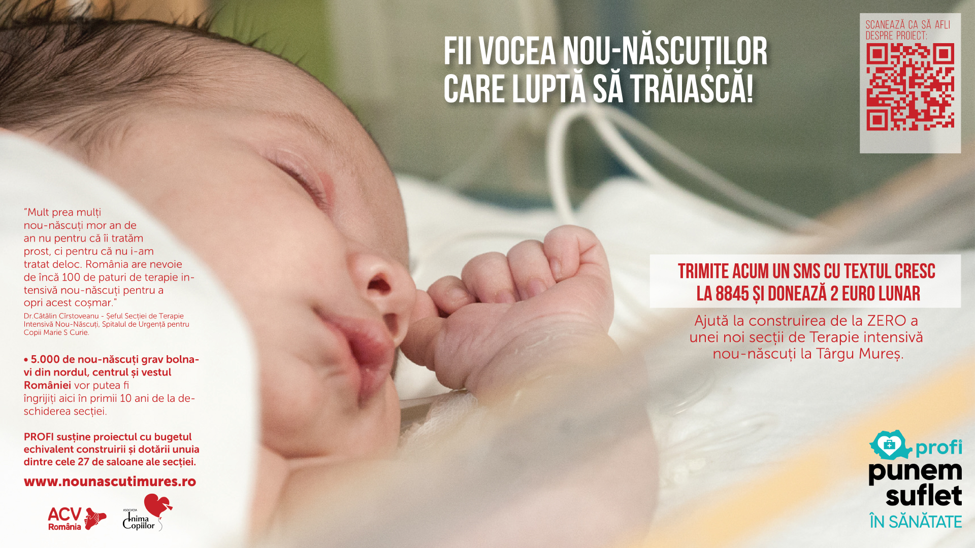 Fii vocea nou-născuților care luptă să trăiască! Pune suflet, alături ...