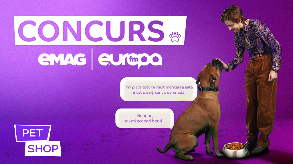 Câștigă zilnic carduri de cumpărături la eMag : Europa FM