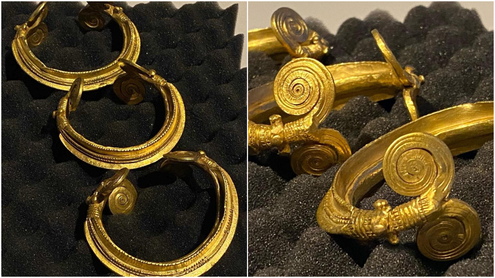 3 brățări preistorice din aur, sustrase din situri arheologice din ...