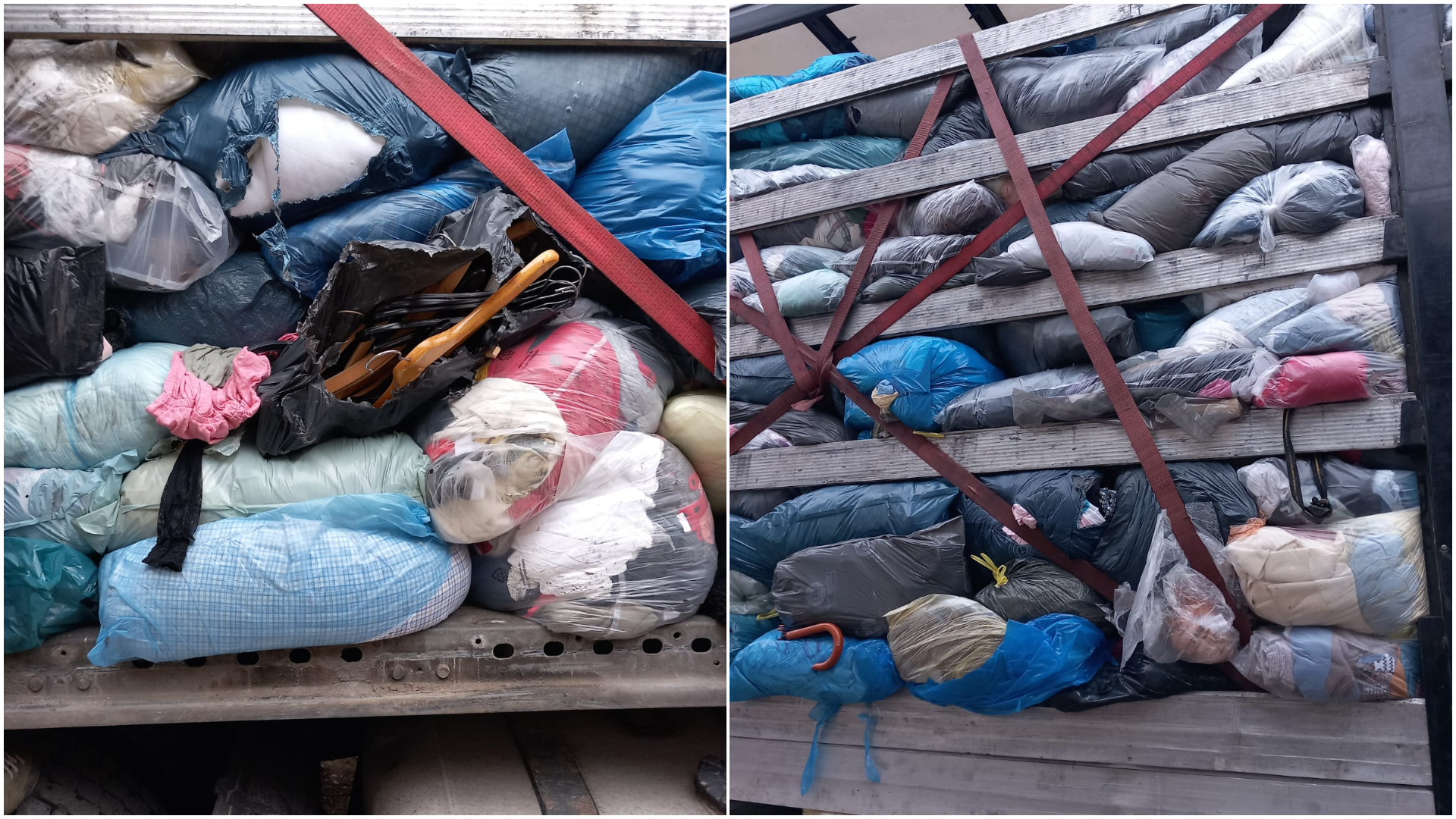 Brașov: Tone de haine second-hand, rupte și murdare, confiscate de la o ...