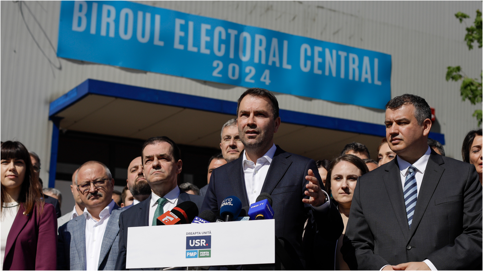 Alianța Dreapta Unită a depus la BEC lista de candidați pentru europarlamentare. Ce spune Drulă ...