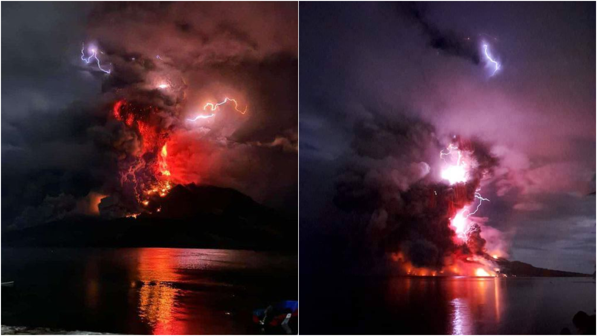 Stare de alertă în Indonezia după eruperea vulcanului Ruang. Peste 800 ...