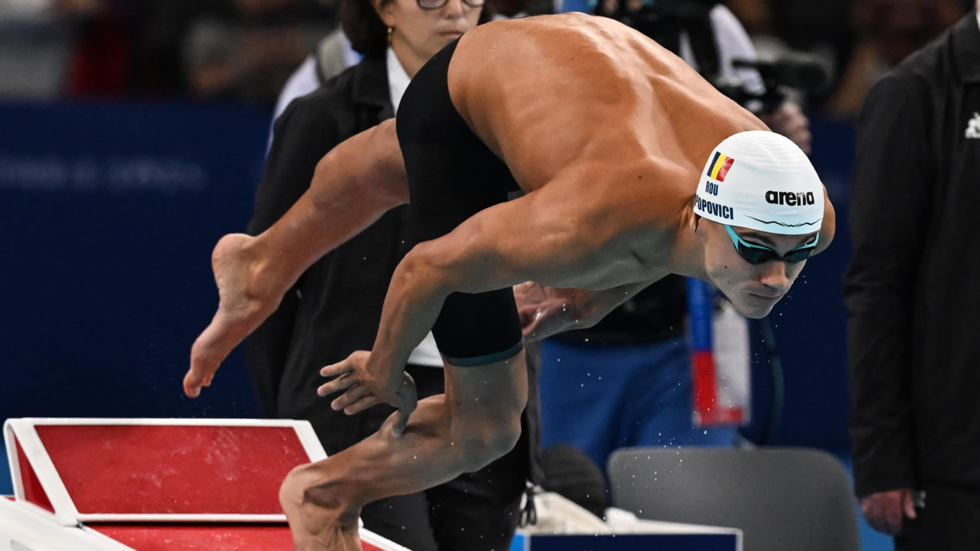 TeamRomania la JO 2024. David Popovici, locul 3 și medalie de bronz la 100 de metri liber ...