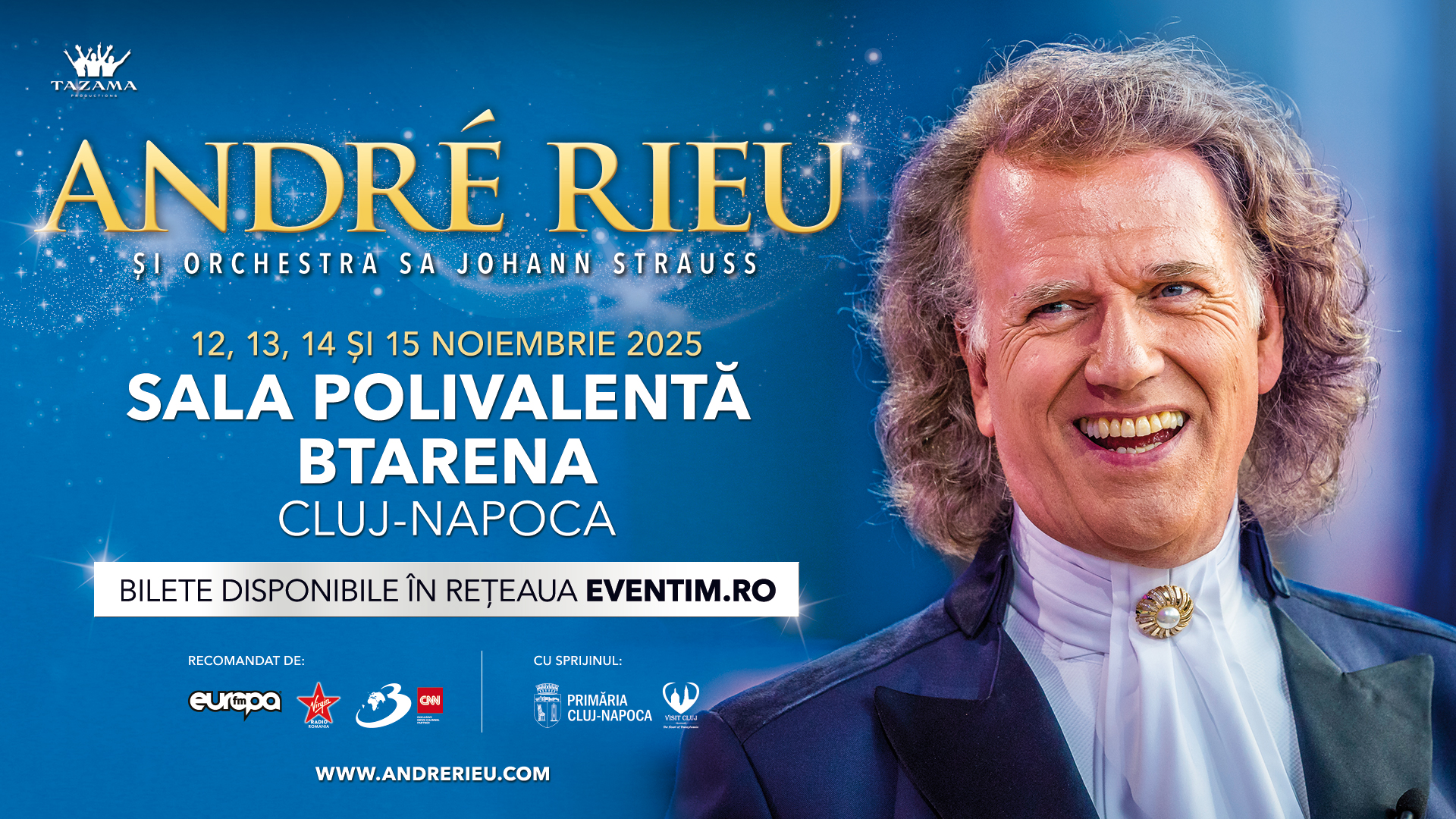 Concertele André Rieu, sold-out în câteva ore. Noi spectacole pe 12 și ...