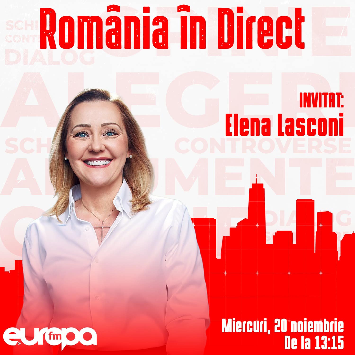 România în Direct: Elena Lasconi, Cap la Cap cu Cristian Tudor Popescu | VIDEO : Europa FM