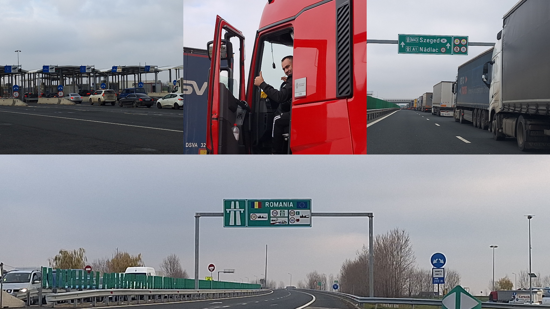 Reacțiile șoferilor români, aflați la vama Nădlac 2, la aderarea ...