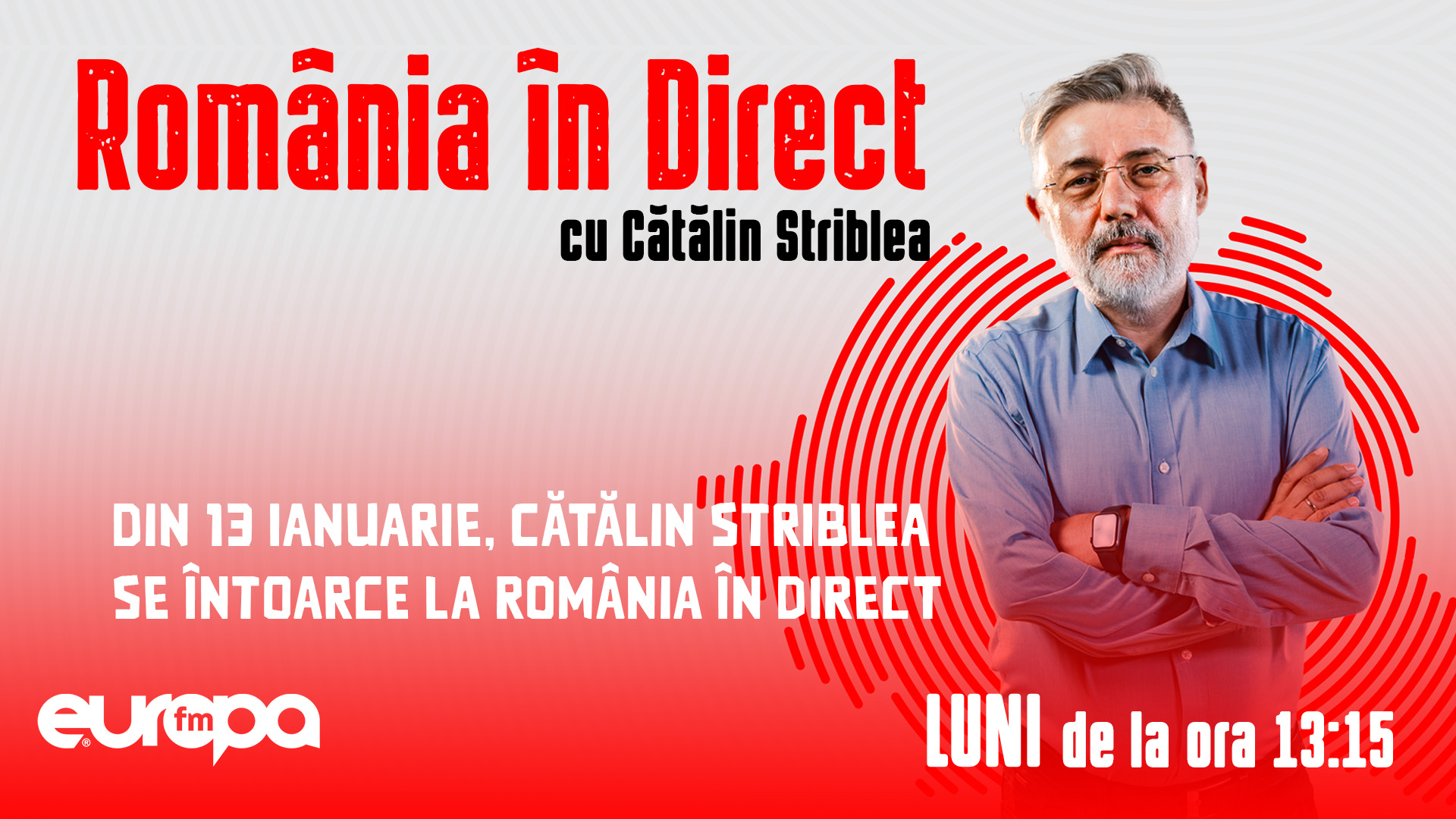 De luni, 13 ianuarie, Cătălin Striblea se întoarce la România în Direct ...