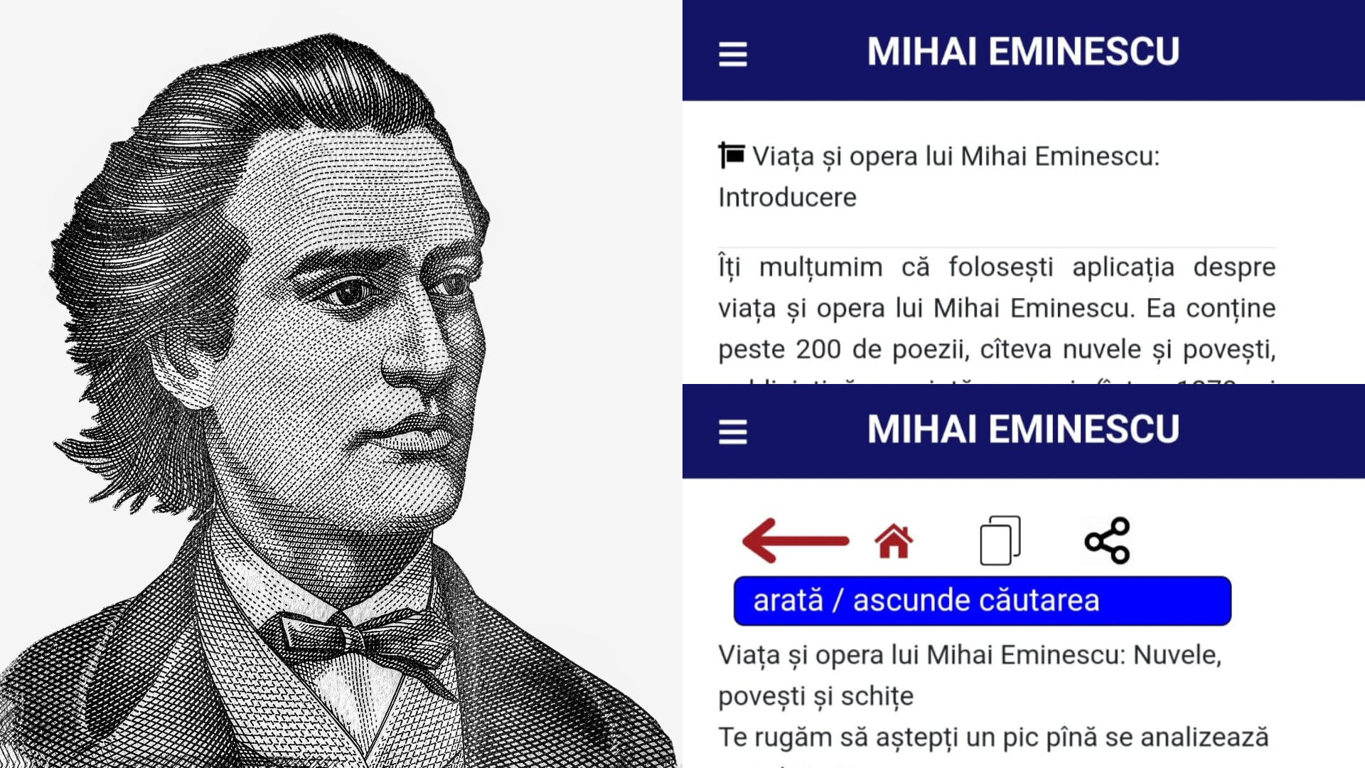 175 de ani de la nașterea poetului Mihai Eminescu: Utilizatorii de smartphone pot avea acces la ...