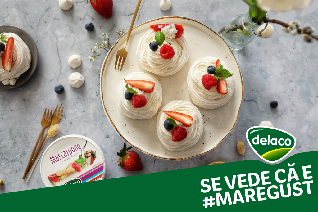 Coolinaria: Mini Pavlova umplute cu mascarpone Delaco, fructe de pădure ...