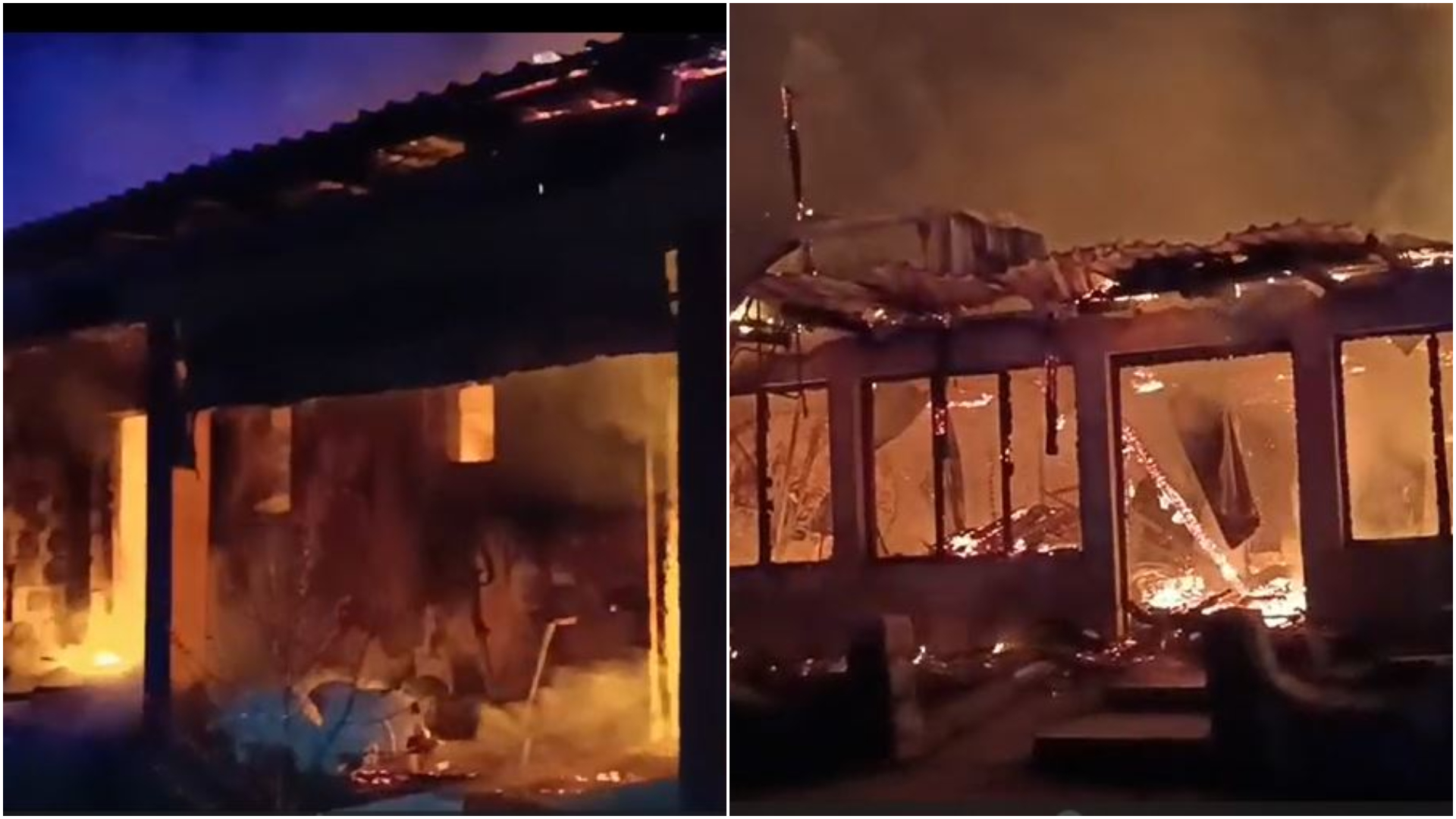 Constanța: Cabană vânătorească, mistuită azi-noapte de flăcări ...
