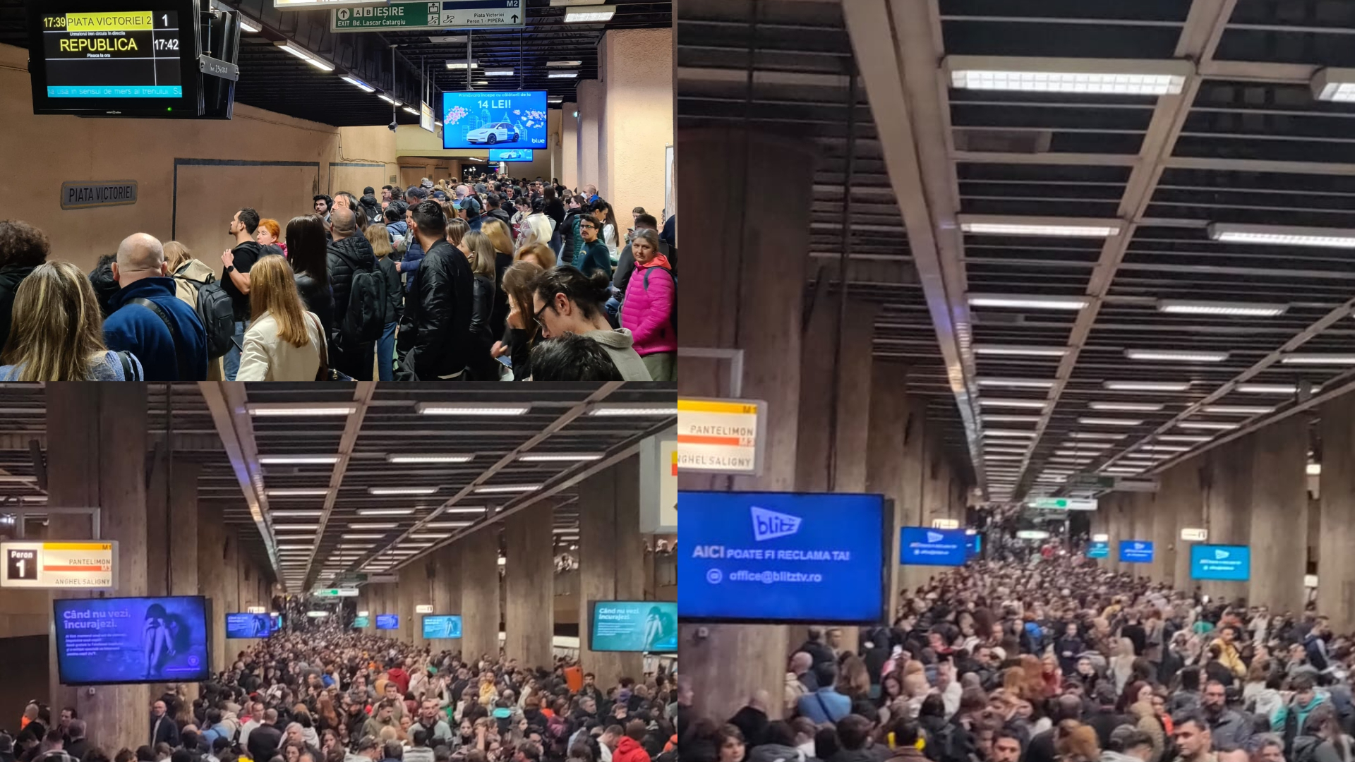 Aglomerație uriașă la metrou, după ce o femeie s-ar fi aruncat în fața ...