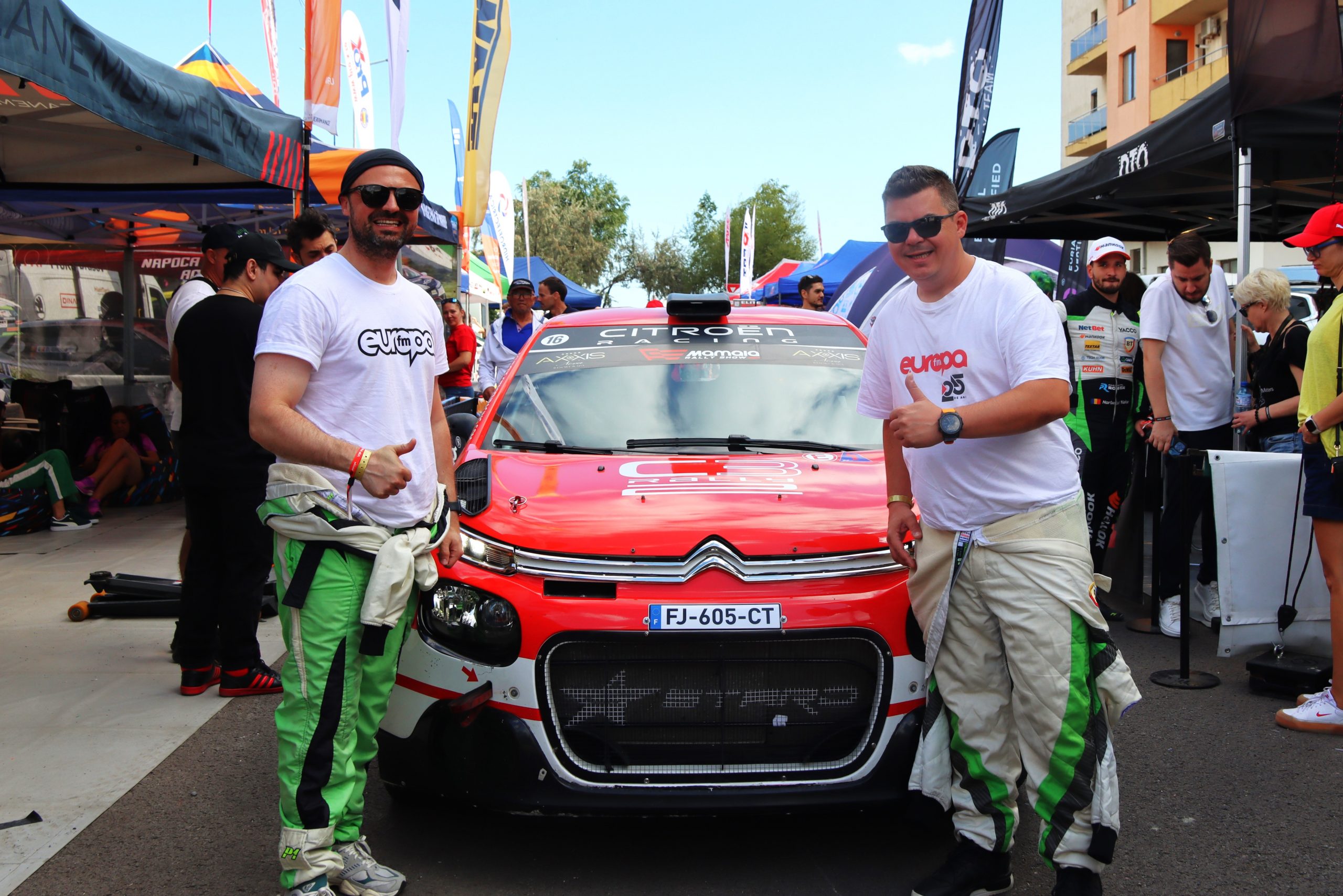 Adi Luca si Luca Pastia, copiloți la Mamaia Rally Show : Europa FM