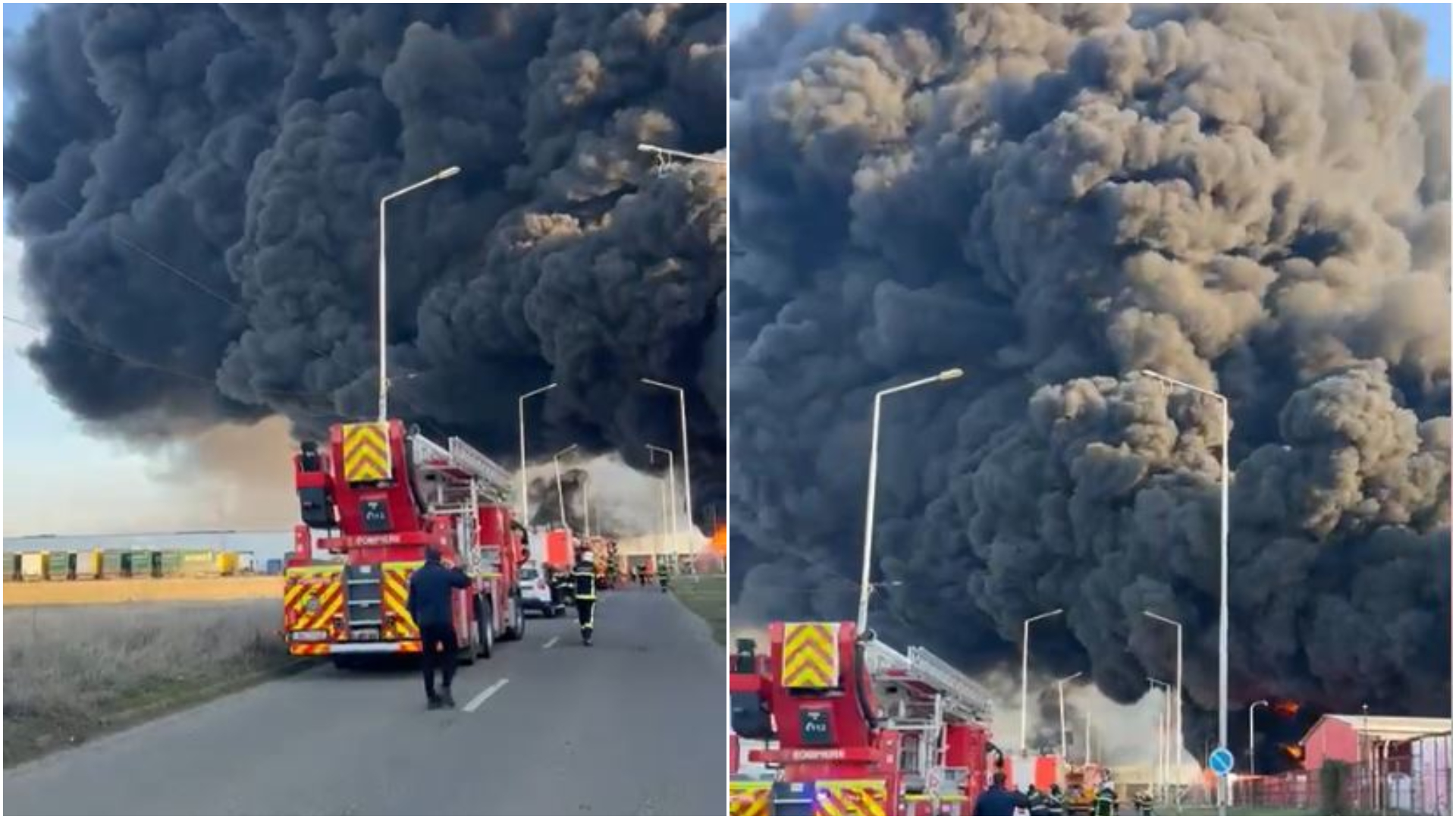 Arad: Incendiul de la fabrica de polistiren a fost stins în jurul orei ...
